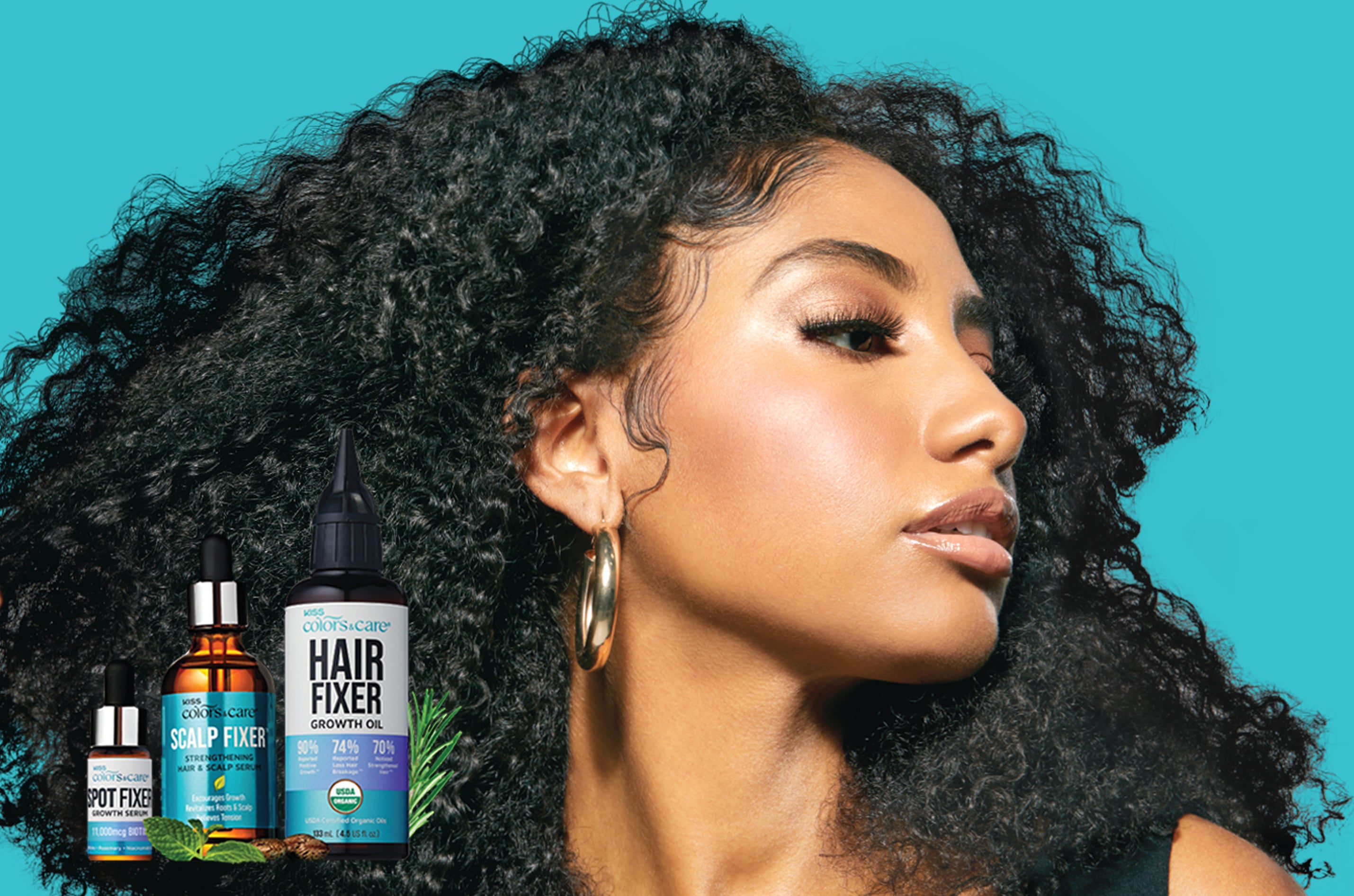 Curly & Natural Hair Styling & Haircare Products | KISS Colors & Care